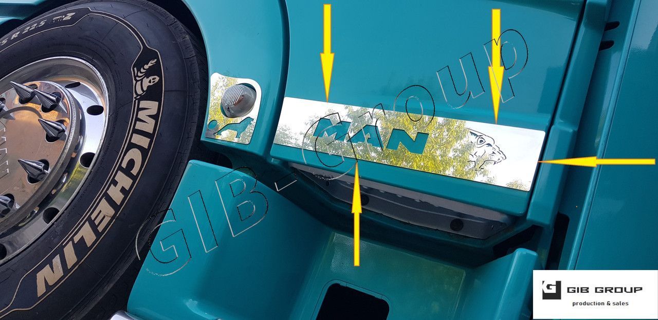Купити Накладки на низ двері широкі MAN TGX 15569 в інтернет магазині ...